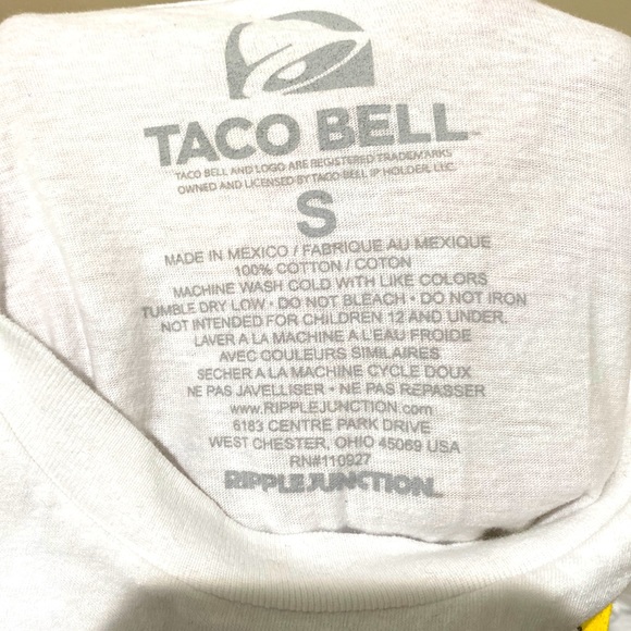 Tops | Taco Bell Geometric Shape Color Block 8s 90s Vibe Cotton Shirt ...